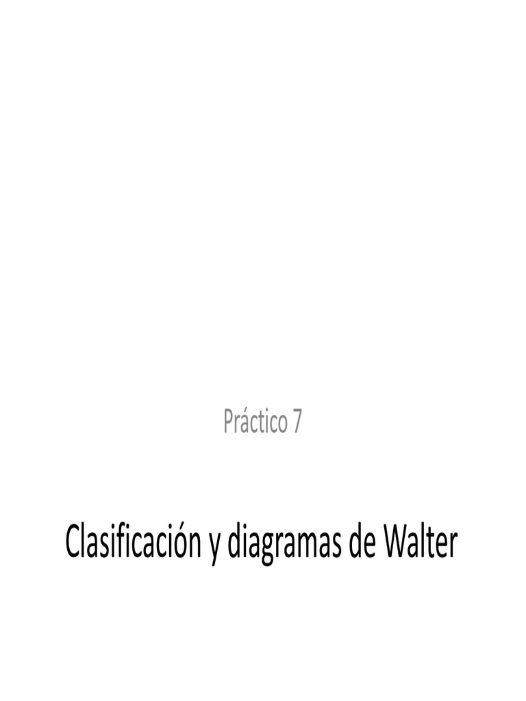 Clasificacion y Diagramas de Walter PDF | PDF | Biogeografia | Organismos
