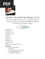Chocolate Cake - RecipeTin Eats | PDF | Cakes | Chocolate