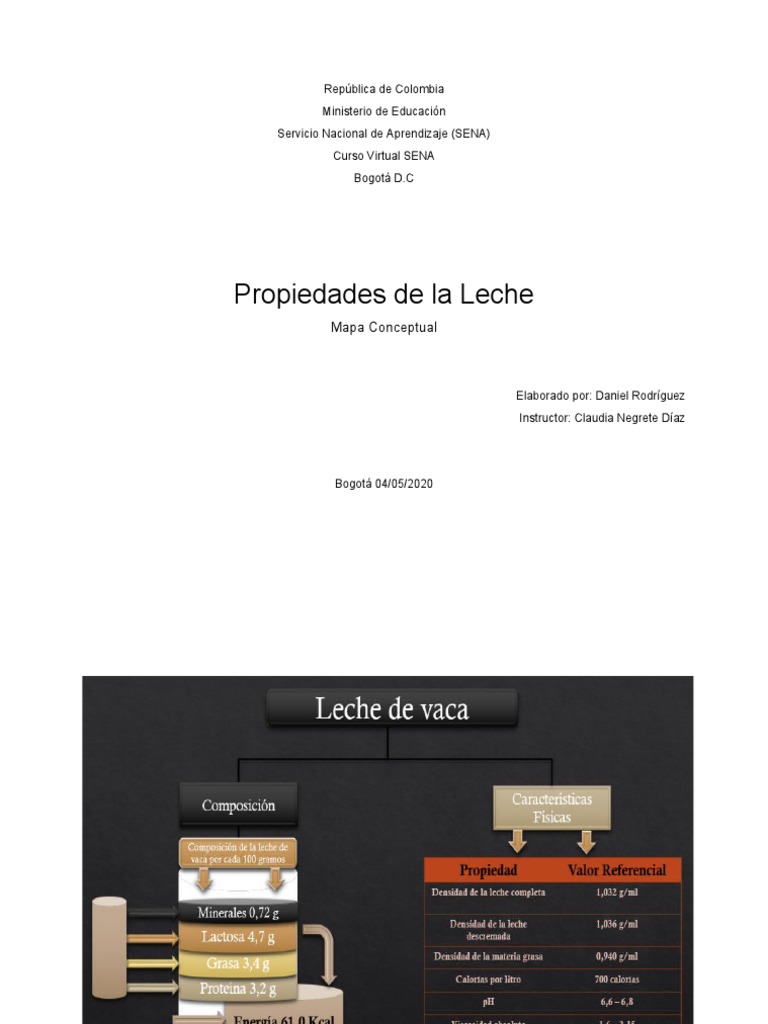 Mapa Conceptual Derivados Lacteos | PDF