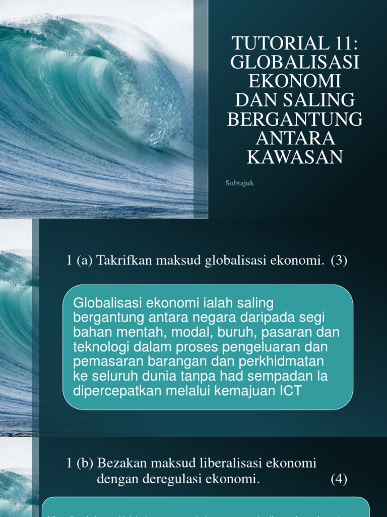 Tutorial11 GE & Kerjasama Ekonomi | PDF