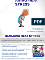 Managing Heat Stress at Work-Safety Presentation | PDF | Hyperthermia ...