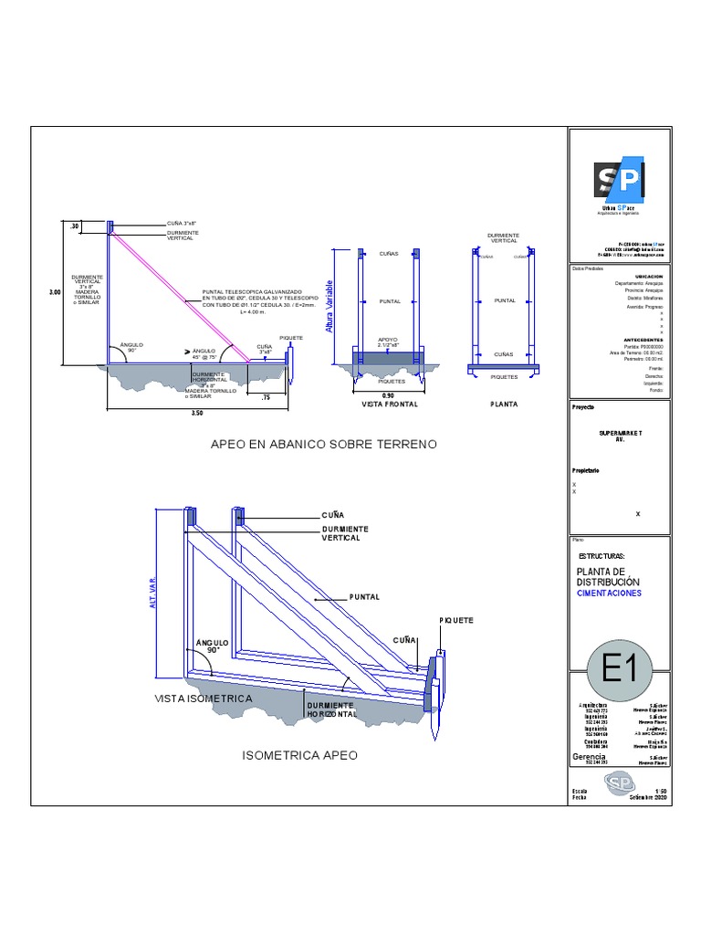 3 ESTRUCTURAS DE APEO AV. PROGRESO-Model | PDF