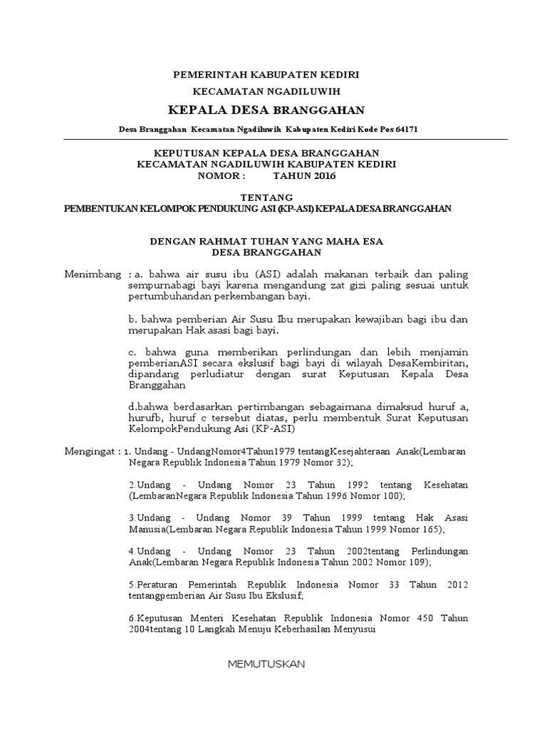 SK KP-ASI Branggahan | PDF