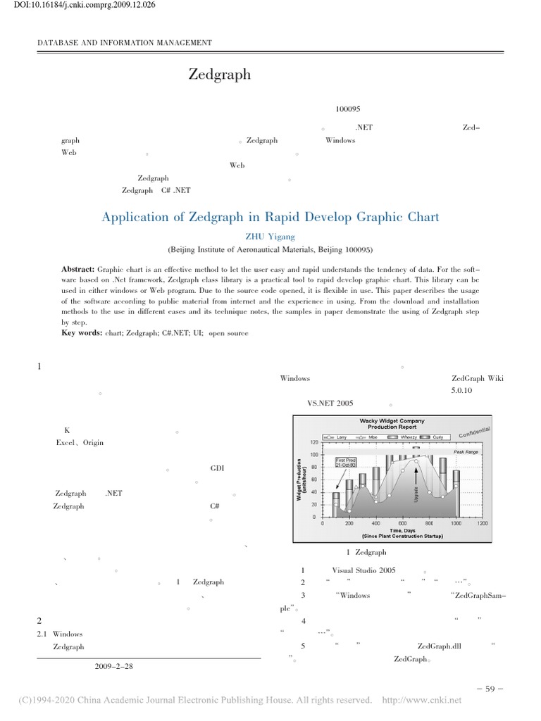 ｛开源，矢量图形，图表，报表｝应用Zedgraph高效开发数据图表 朱亦钢 | PDF