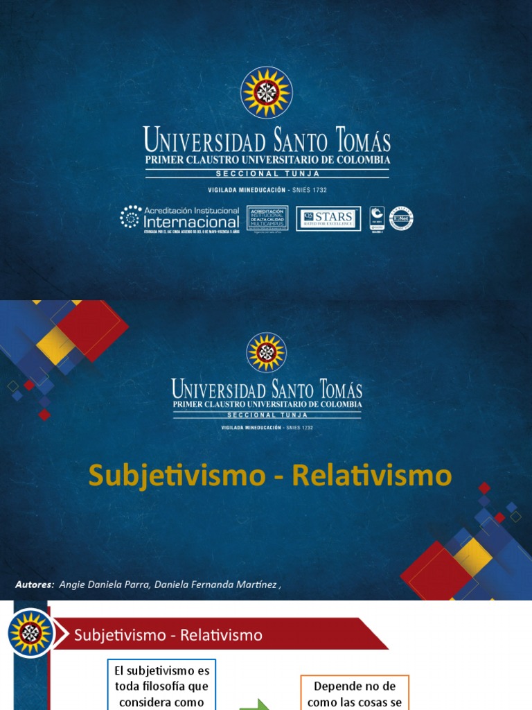 El Subjetivismo Epistemologia | PDF | Relativismo | Friedrich Nietzsche