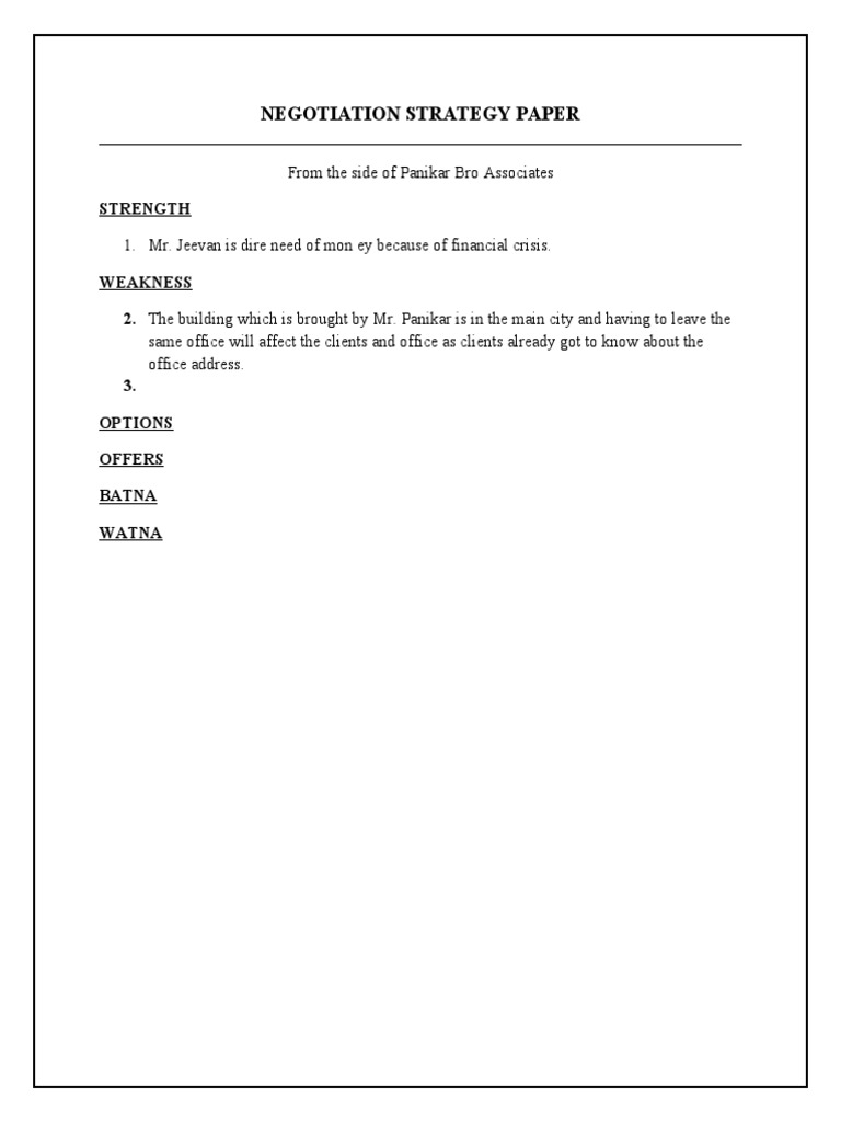 Strategy Paper 1 | PDF | Finance & Money Management | Law
