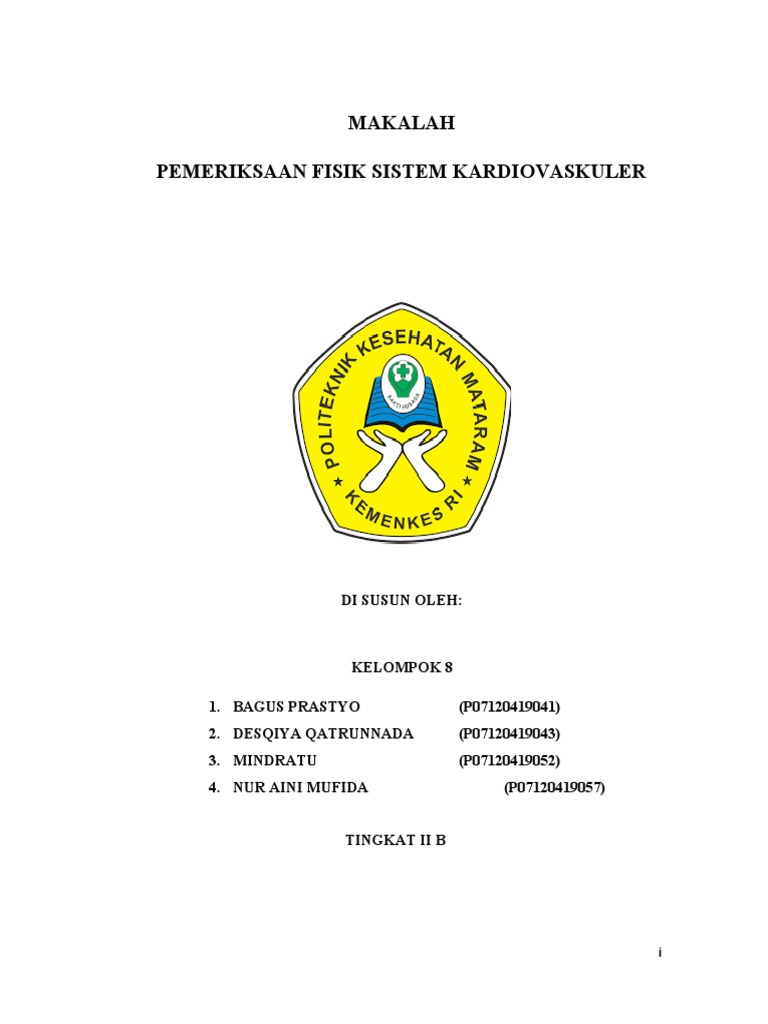 Makalah Pemeriksaan Fisik Sistem Kardiovaskuler | PDF
