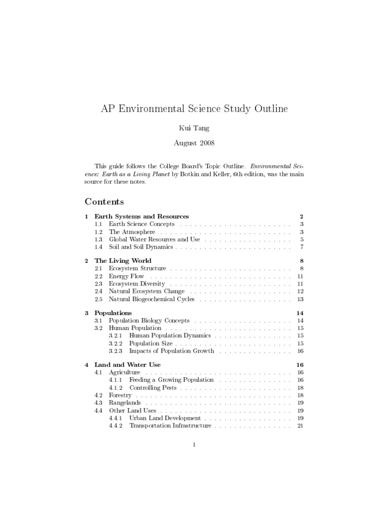 Environmental Science Study Guide | PDF | Tropical Cyclones | Weathering