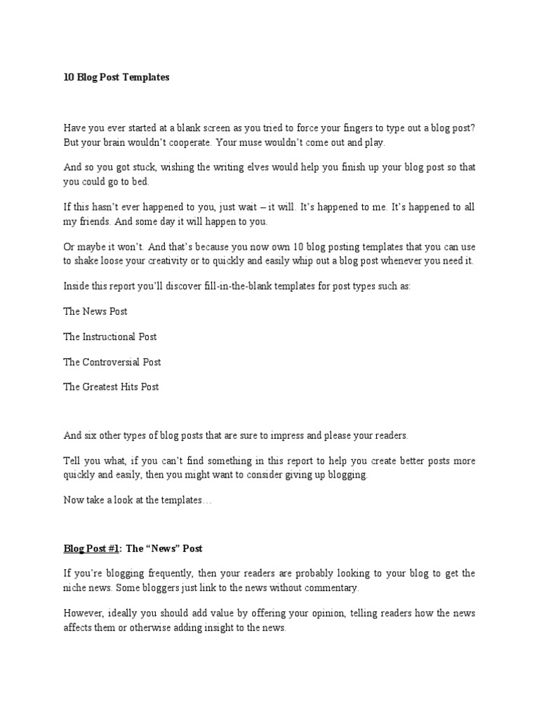 How to Create a Multi-Part Blog Post Series in Under 3 Parts | PDF ...