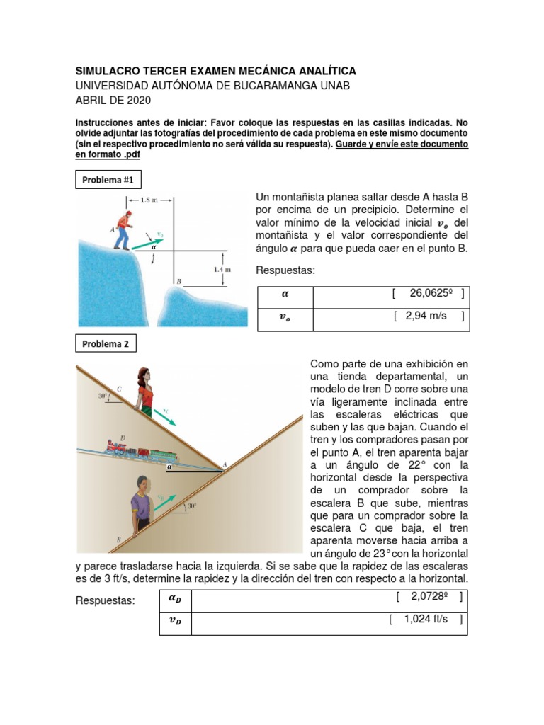 3a - Simulacro Tipo Examen (Tercer Parcial) | PDF
