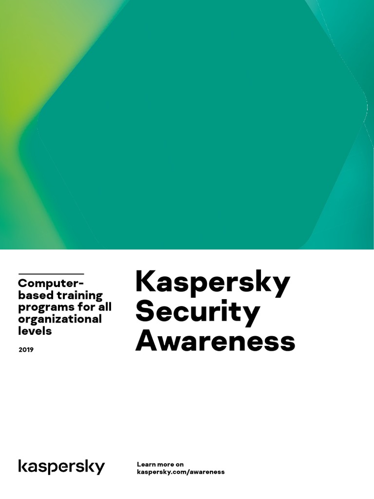 Kaspersky Security Awareness: Computer-Based Training Programs For All ...