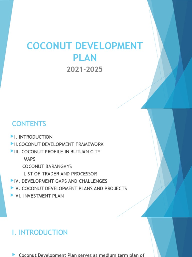 Coconut Development Plan | PDF | Coconut | Farms