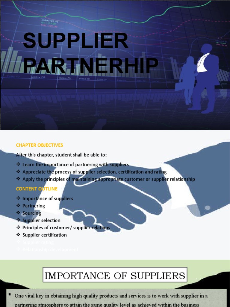 Chapter 6. SUPPLIER PARTNERSHIP TQM | PDF | Supply Chain | Iso 9000
