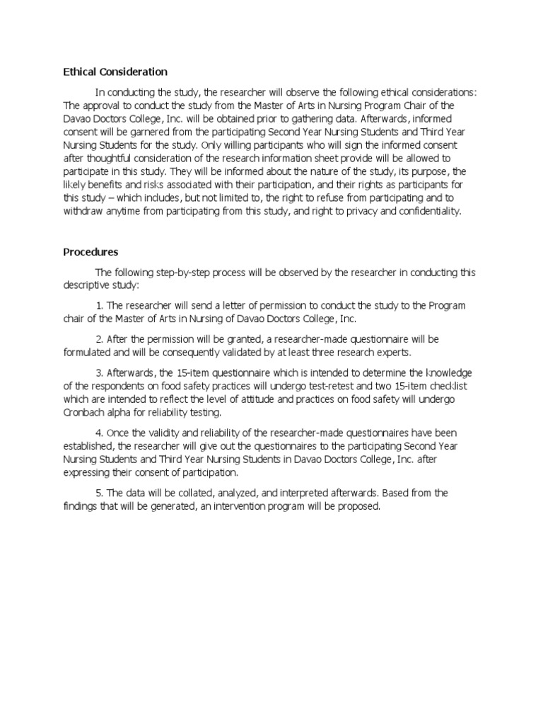 Ethical Consideration | PDF