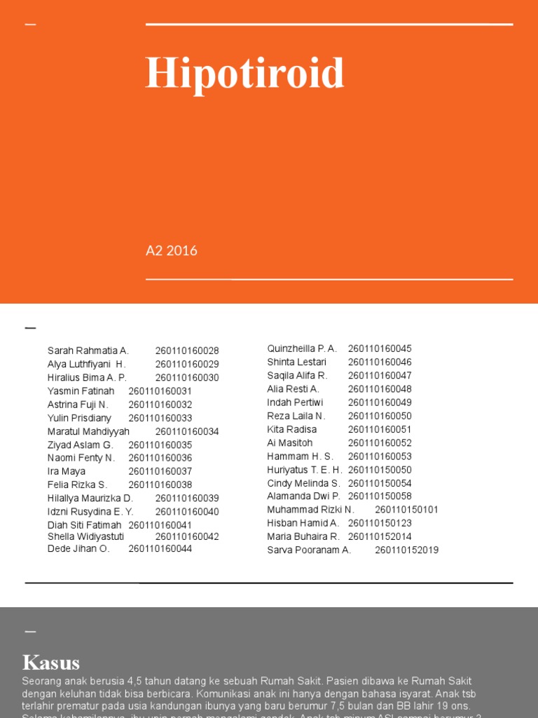 A2 Hipotiroid | PDF | Kesehatan Holistik