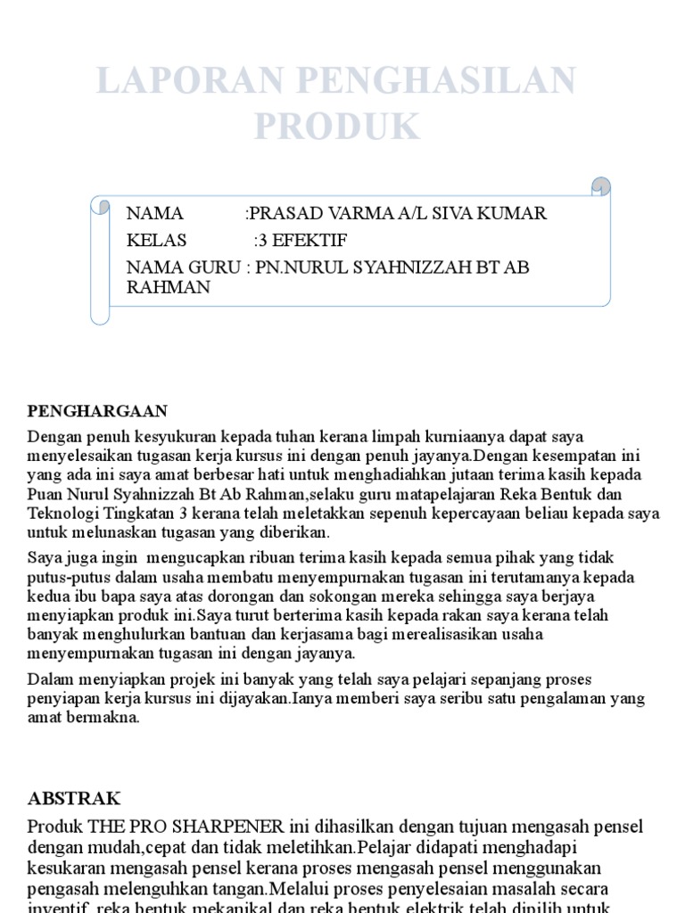 My RBT Projek | PDF