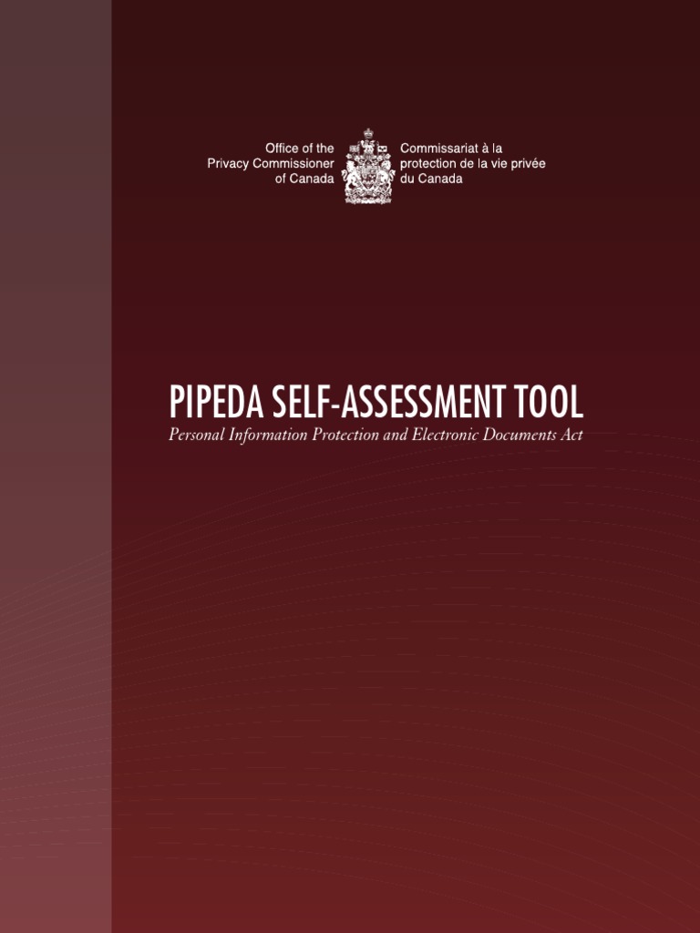 PIPEDA Self-Assessment Tool | PDF | Privacy Policy | Privacy