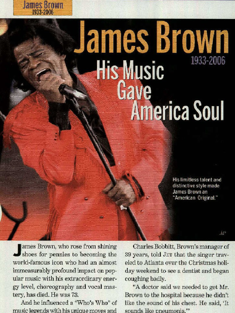 James Brown Soul | PDF | Leisure | Entertainment (General)