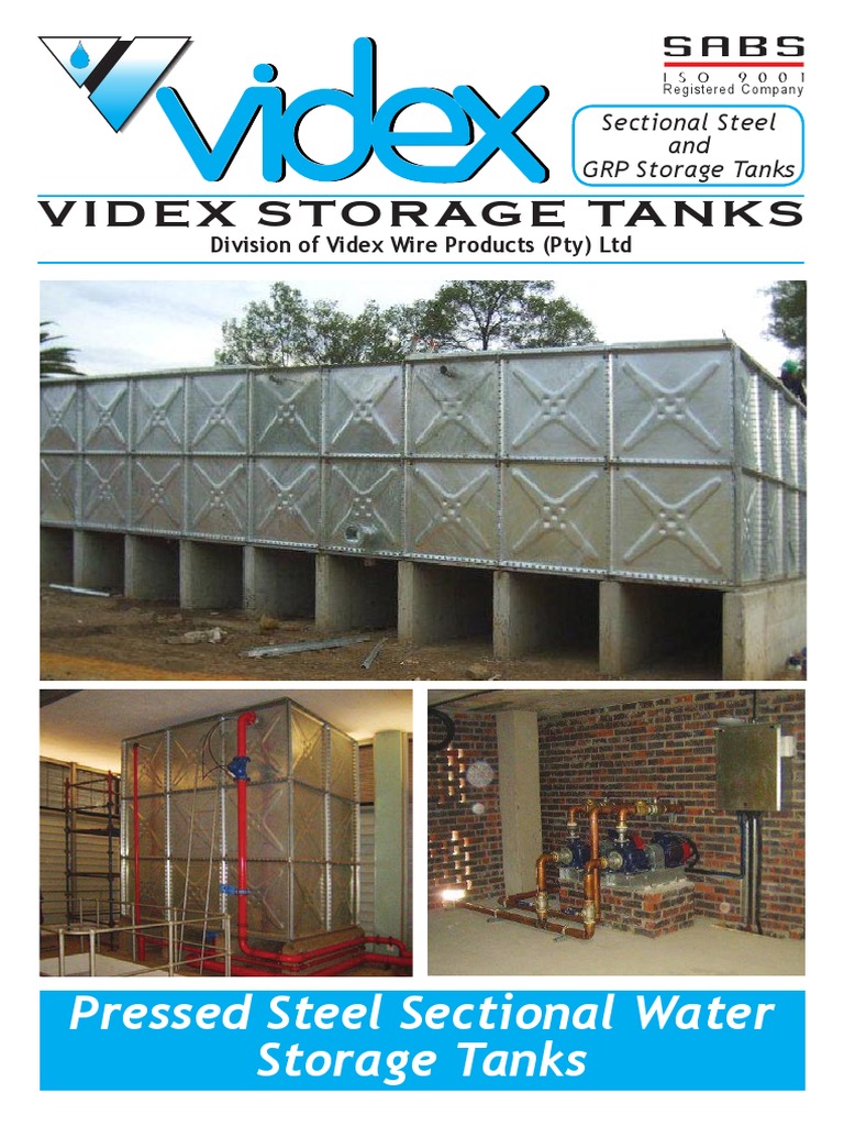 Tank Brochure VST | PDF | Pipe (Fluid Conveyance) | Galvanization