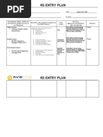 Re Entry Plan Form | PDF | Personal Protective Equipment | Occupational ...