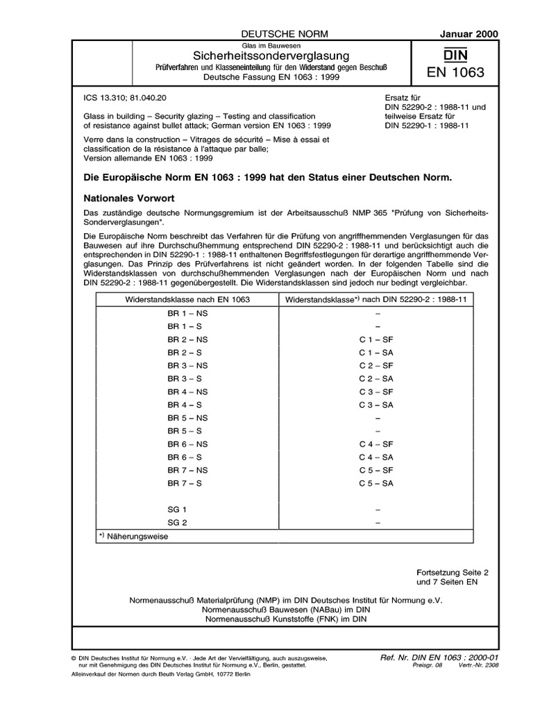 Din en 1063 2000-01 PDF | PDF