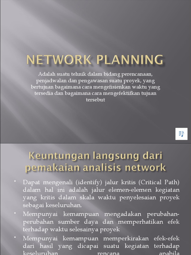 Network Planning Cpm Ppsx Pdf
