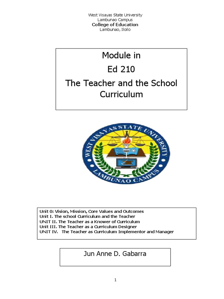 Teacher's Role in Curriculum | PDF | Curriculum | Schools