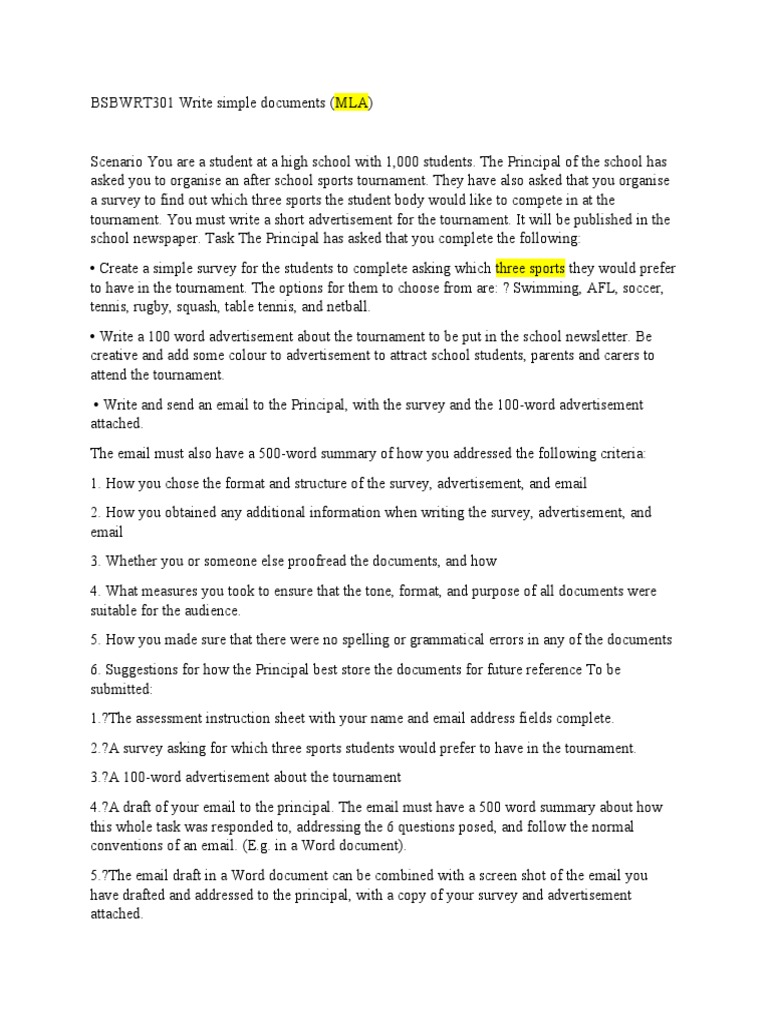 BSBWRT301 Write Simple Documents | PDF | Document | Advertising