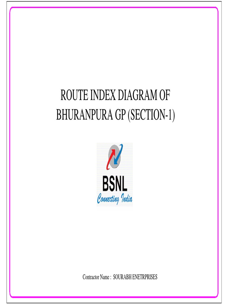 Route Index Diagram of Bhuranpura GP (Section-1) : Contractor Name ...