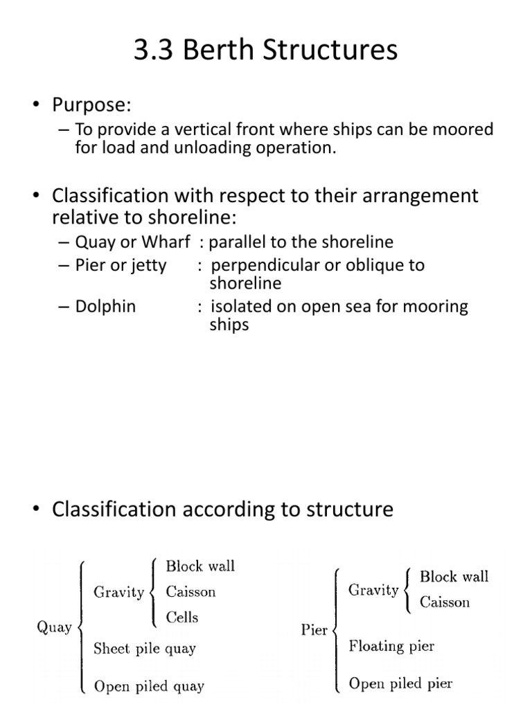 3.3 Berth Structures: - Purpose | Download Free PDF | Wharf | Civil ...