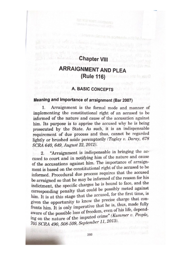 Arraignment and Plea | PDF