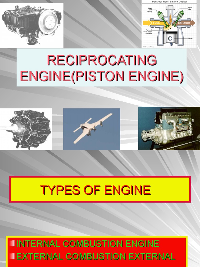 Reciprocating Engine Types Guide | PDF