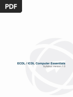 Icdl Computer Essentials | PDF | Operating System | Window (Computing)