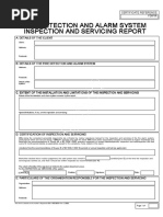 Siren and Fire Alarm Inspection Checklist DTPLSAF15 | PDF | Safety