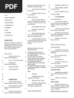 Restaurant Lingo Cheat Sheet | PDF | Restaurants | Menu
