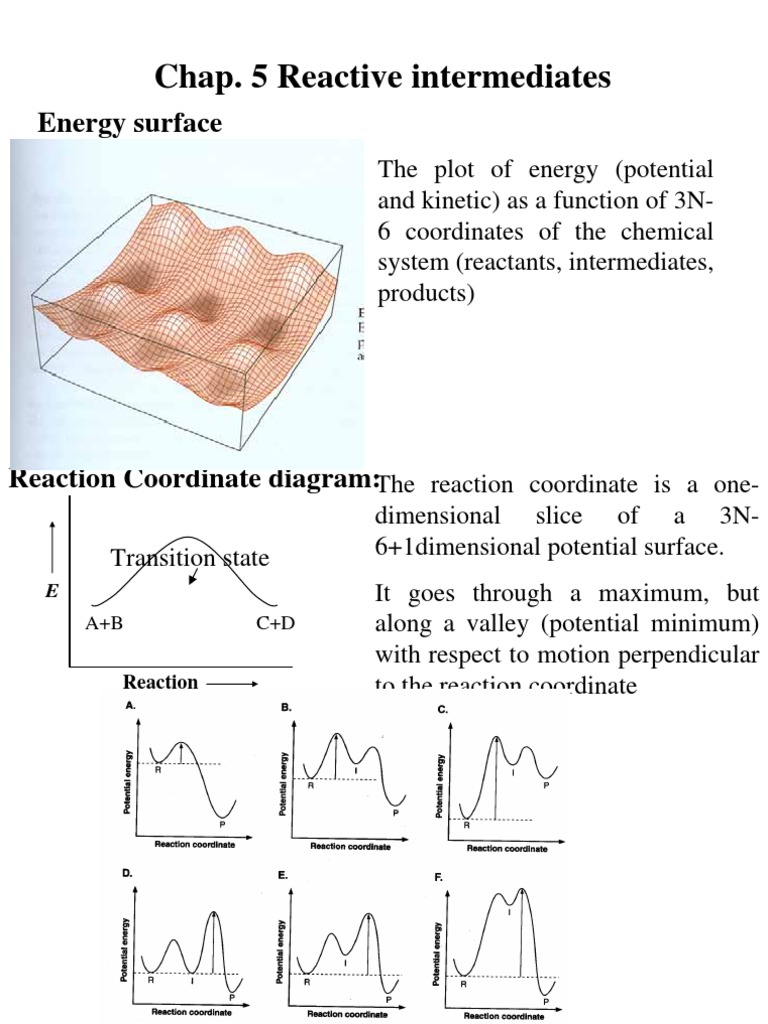 Chap. 5 Reactive Intermediates: Energy Surface | Download Free PDF ...