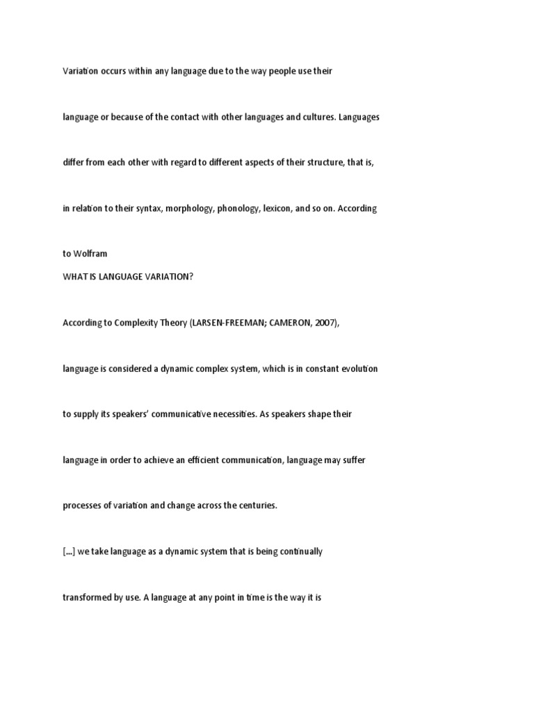 Linguistic Variation | PDF | German Language | Linguistics