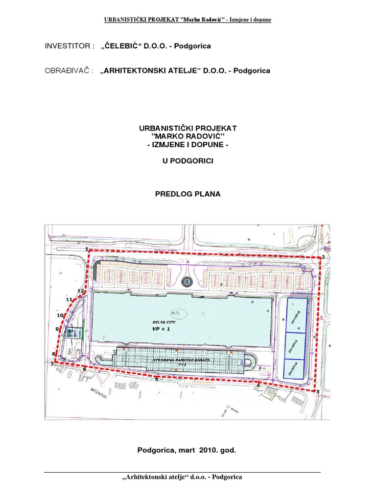 Text Urbanisticki Projekat PDF | PDF