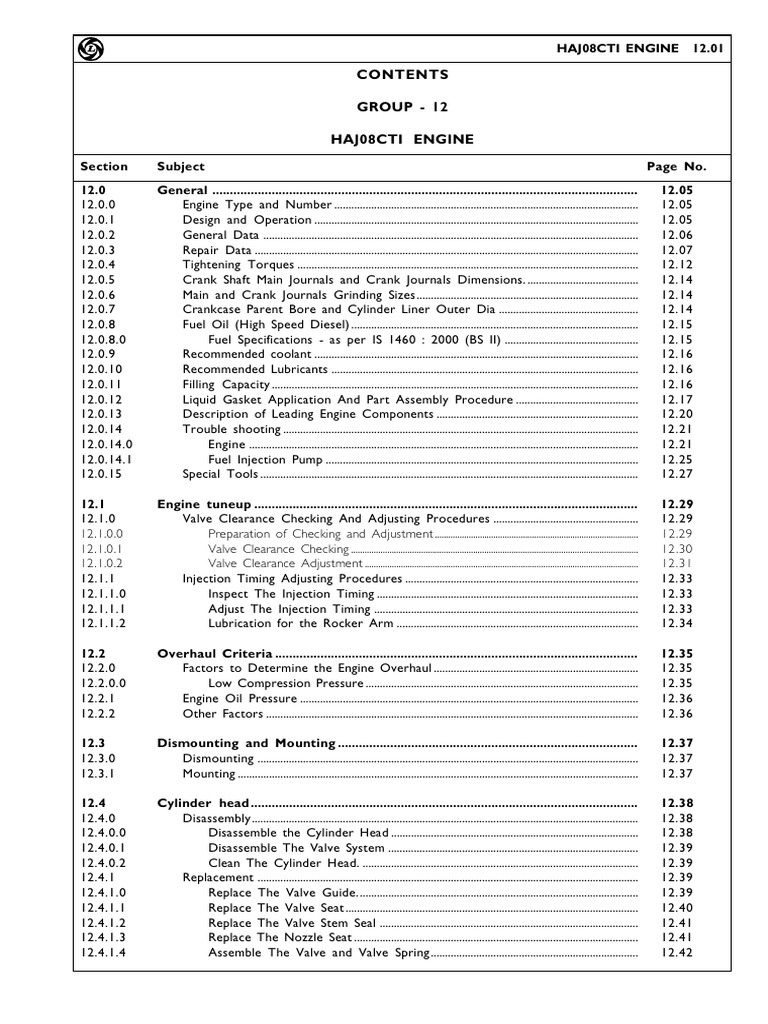 J Engine PDF | PDF | Internal Combustion Engine | Piston