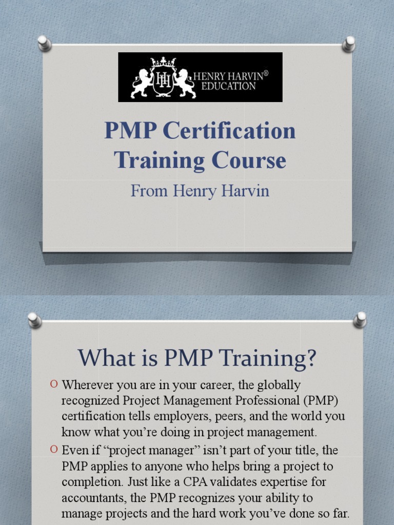 PMP Certification Training Course | PDF | Project Management ...