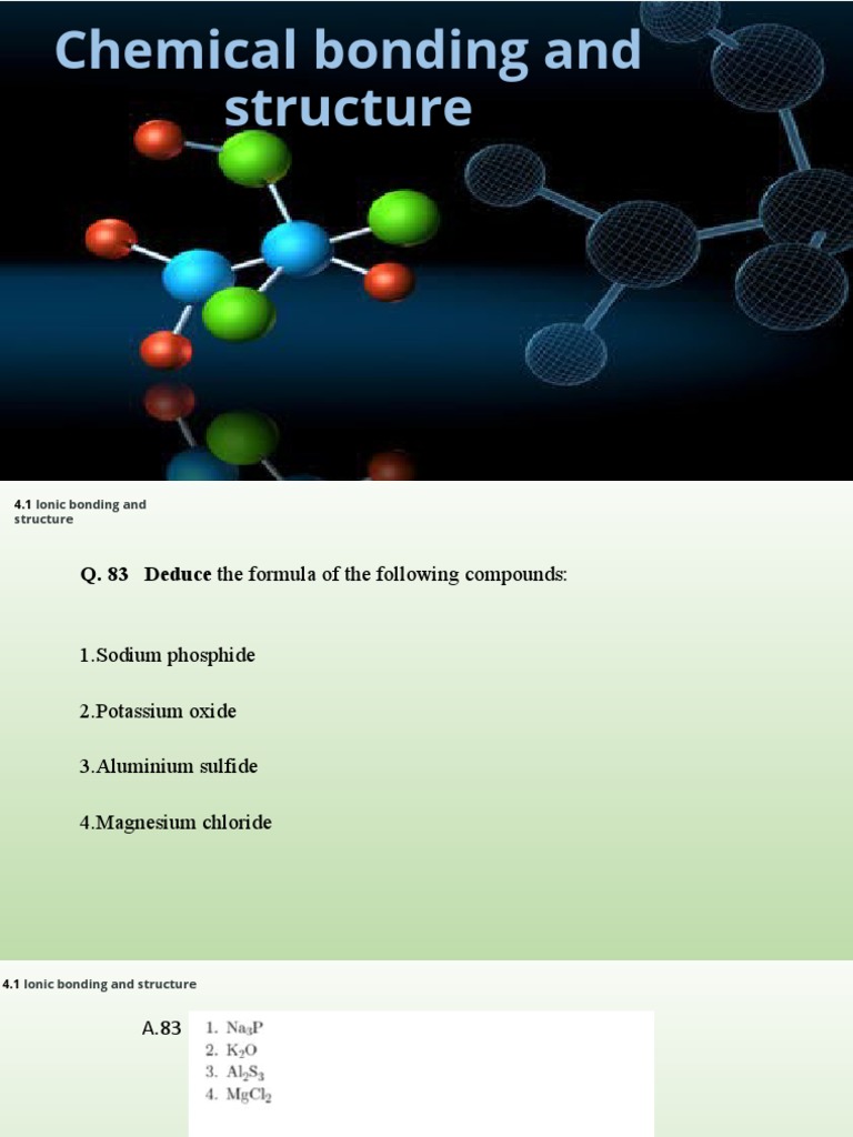 Chemistry Bonding Guide | PDF | Chemical Bond | Covalent Bond