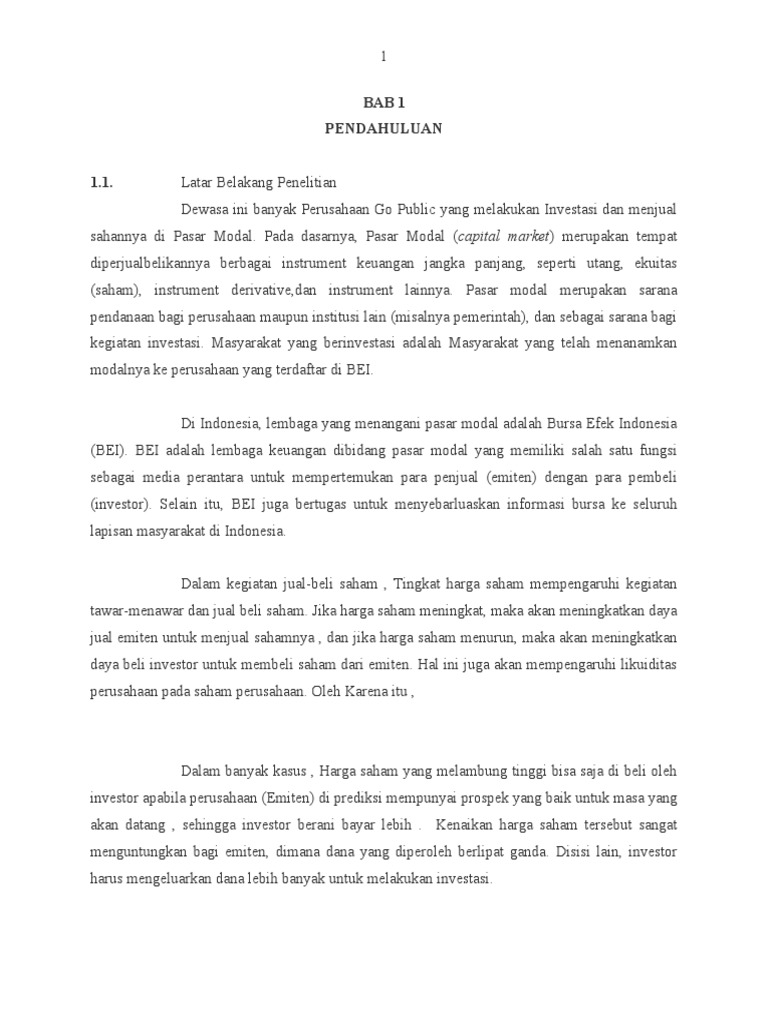 Bab 1 (Skripsi) | PDF