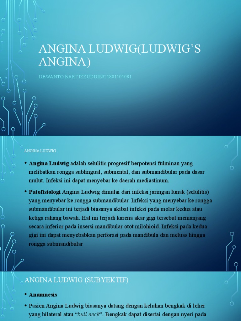 Angina Ludwig (Ludwig's Angina) | PDF | Sains & Matematika