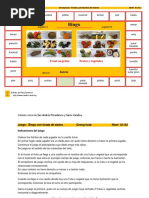 Bingo de Frutas y Verduras | PDF | Alimentos | Vegetales