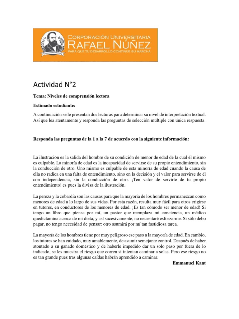 Actividad N2 | PDF | Menor (ley) | Información