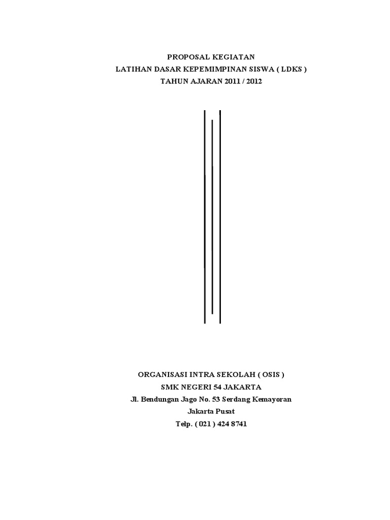 Proposal Kegiatan LDKS | PDF