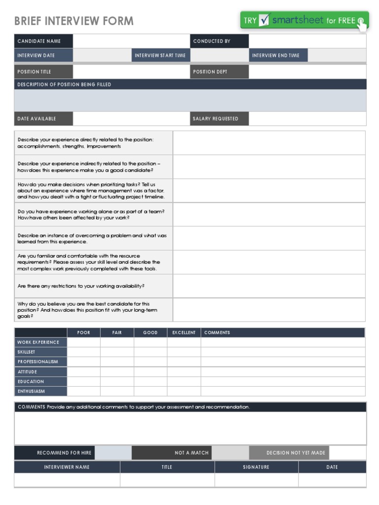 Structure Interview Annexure III | PDF | Cognition | Psychological Concepts