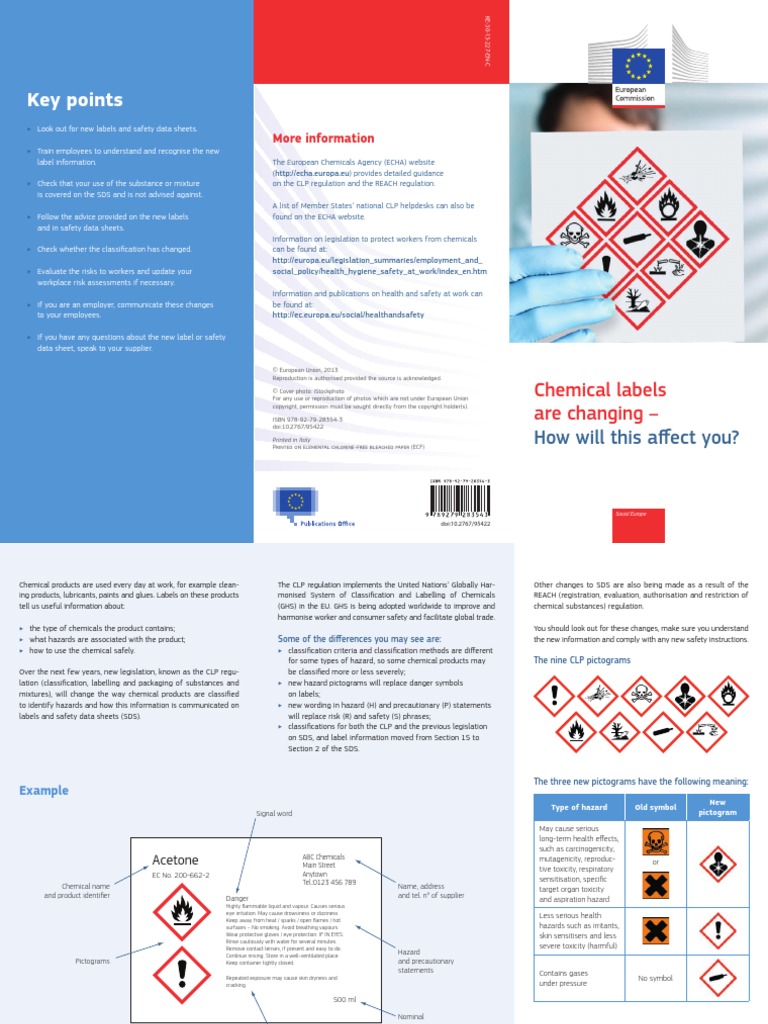 Key Points: Chemical Labels Are Changing | PDF | Determinants Of Health ...