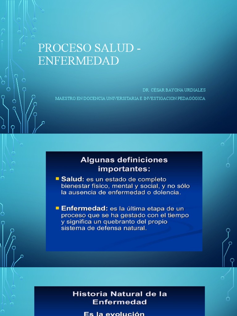 Proceso Salud - Enfermedad | PDF