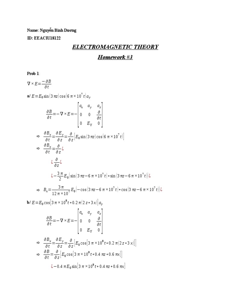 Et HW3 | PDF | Waves | Oscillation